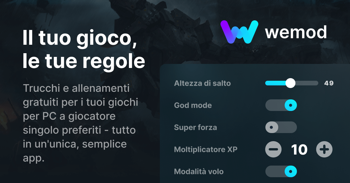 Funzionalità avanzate dell'app | WeMod